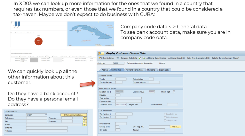 XD03: Customer master data